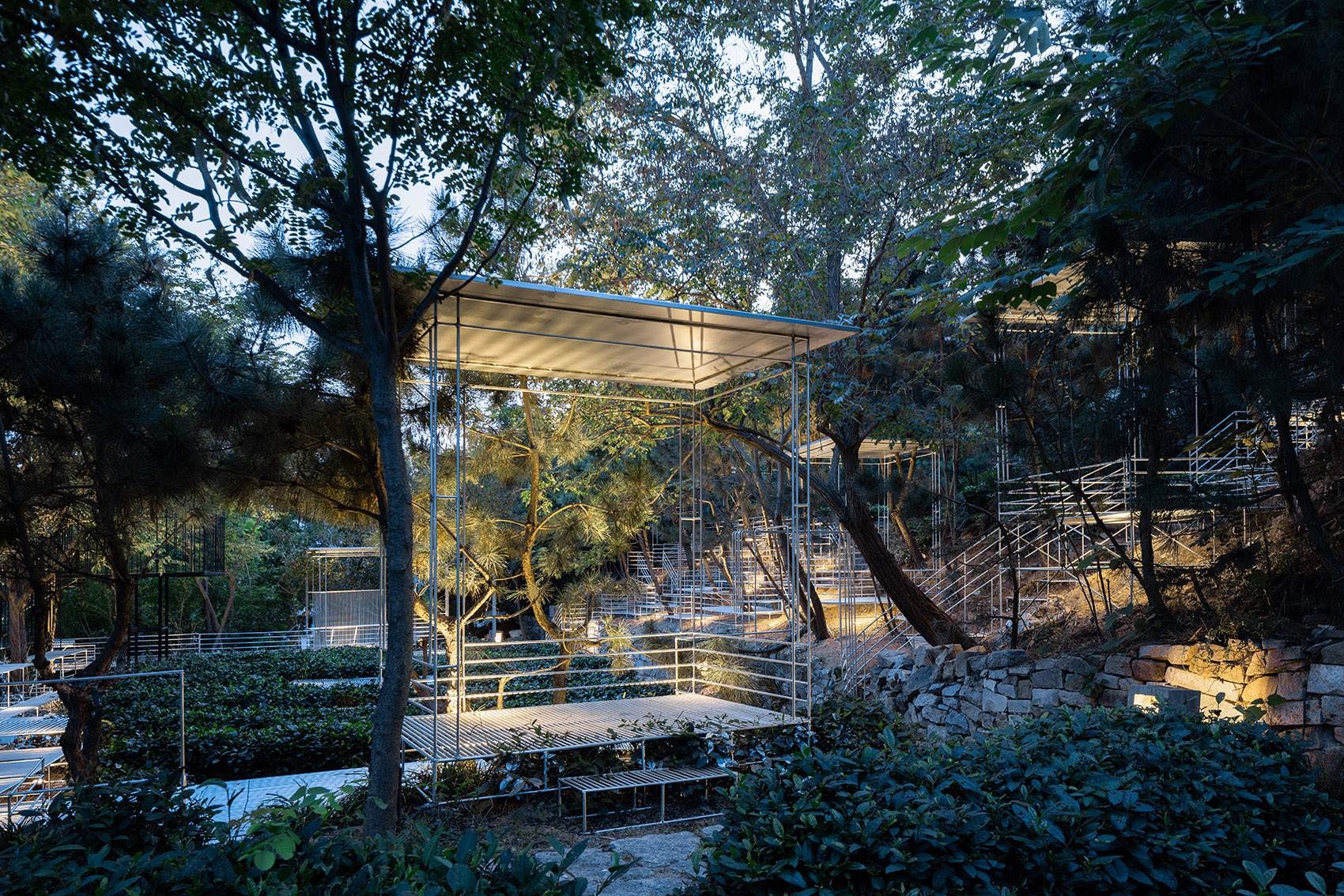 The Theater of Things, the Pavilion of Transcendence and the Pavilion of Prosperity, China by ...