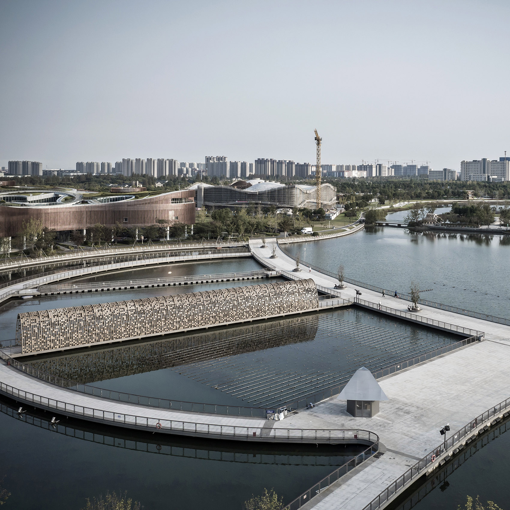 Hetu Luoshu Pavilion + Dade Pavilion by GOM - 谷德设计网