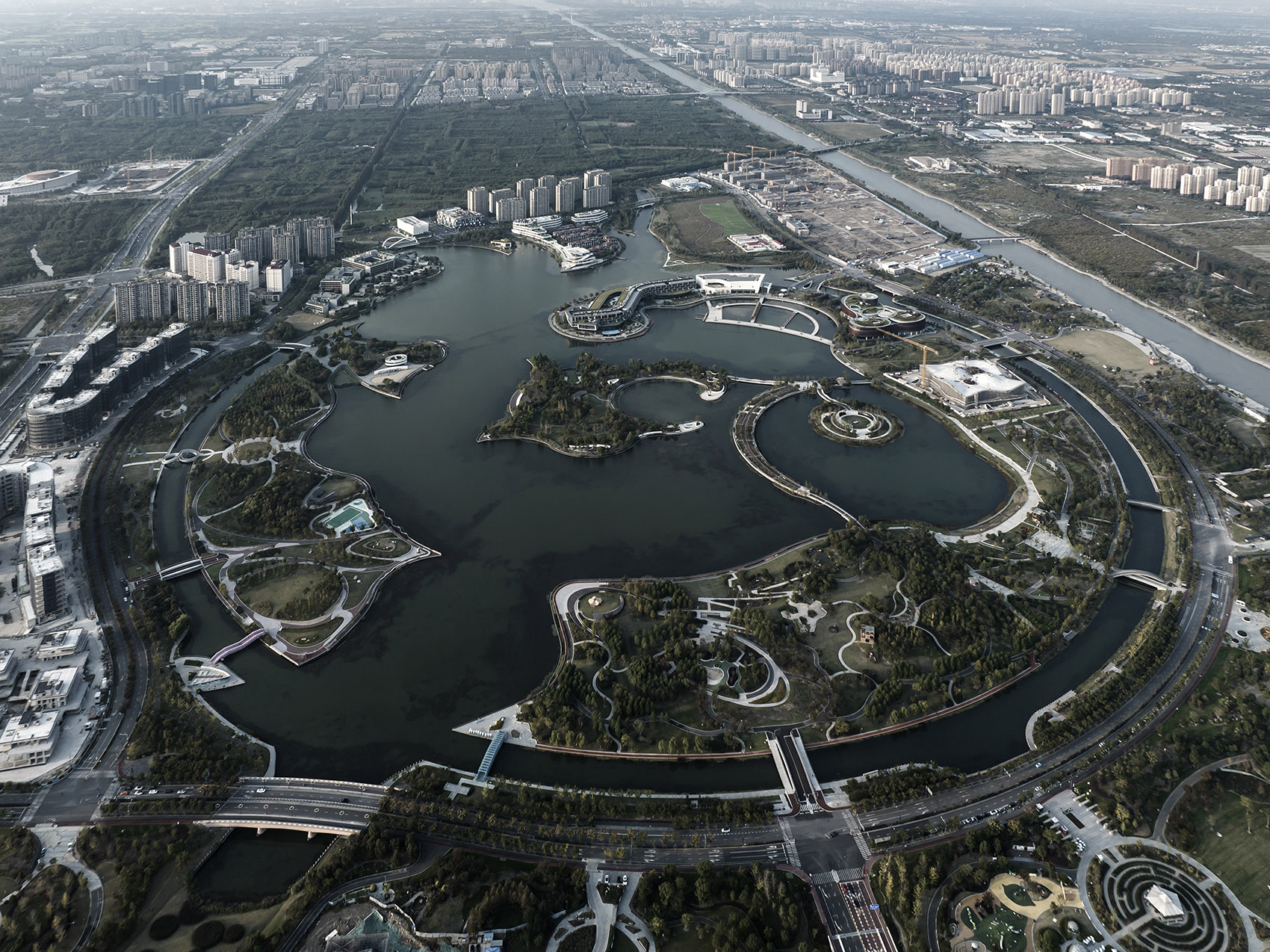 Hetu Luoshu Pavilion + Dade Pavilion by GOM - 谷德设计网