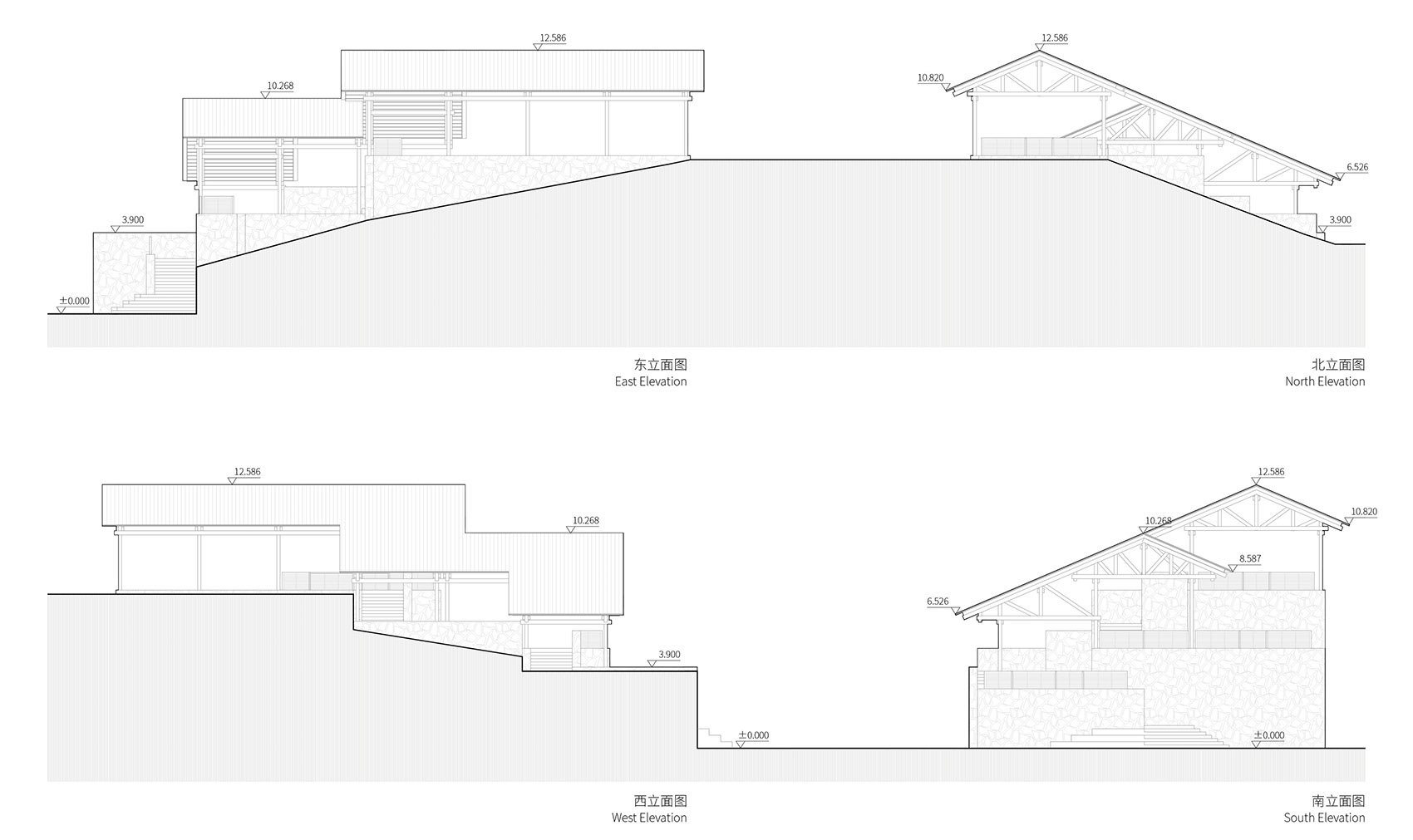 Continuous Roof – Wooden Structure in Dongyang Village by Galaxy Arch ...