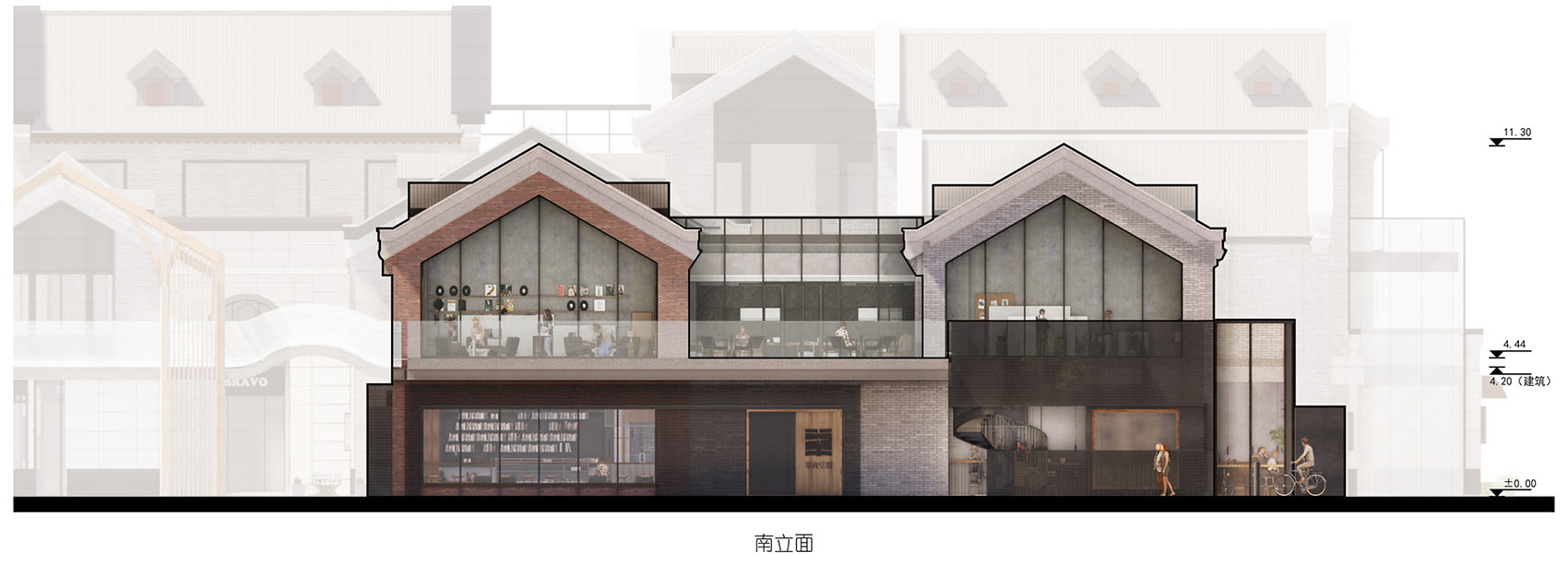 TANKO One Way Space and the 13th Bistro by BUZZ Architects - 谷德设计网