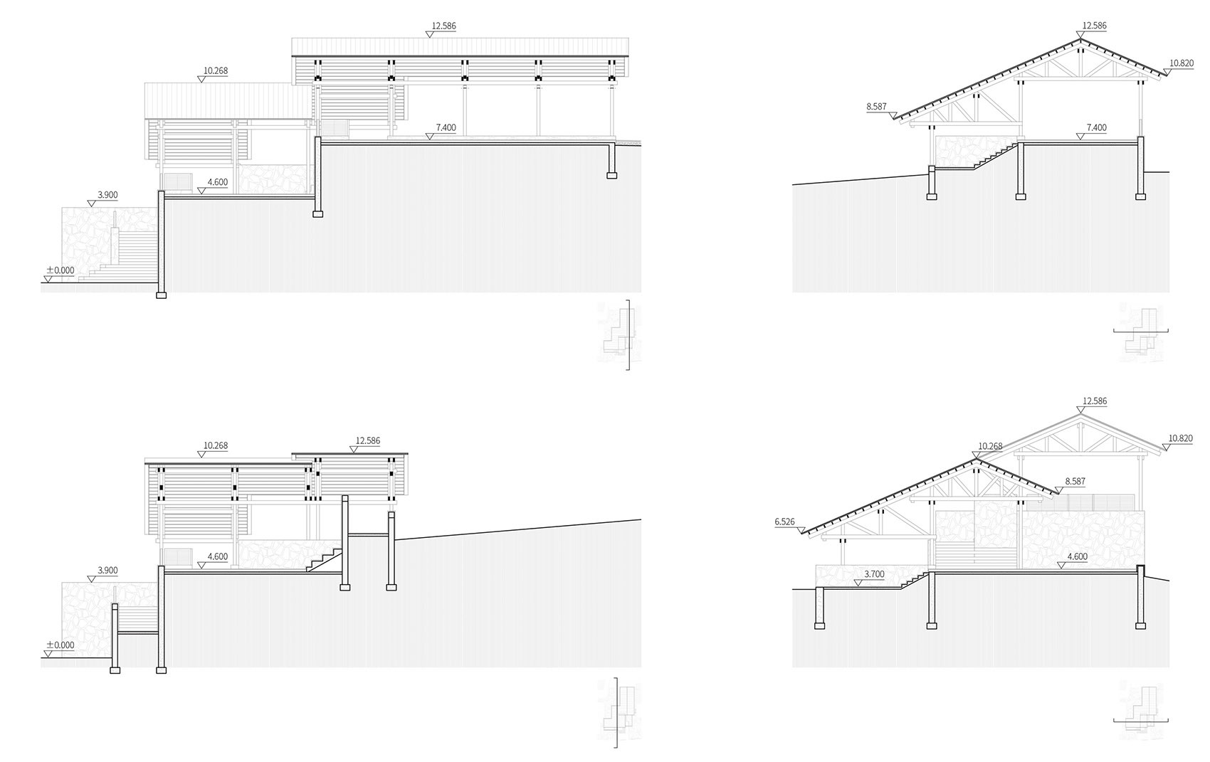 Continuous Roof – Wooden Structure in Dongyang Village by Galaxy Arch ...