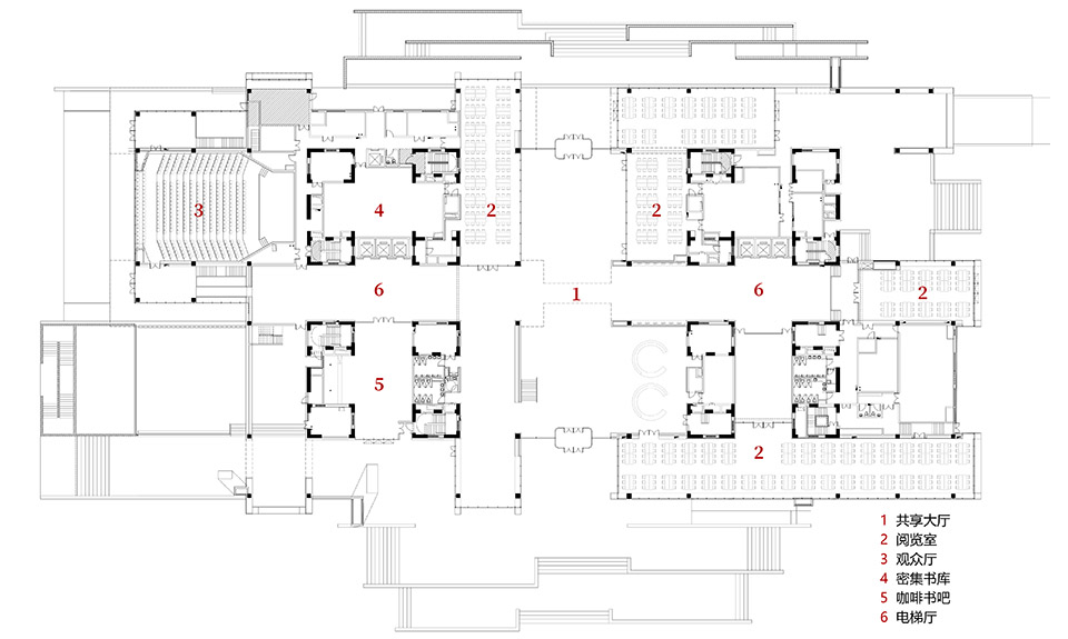 The new library and the school gate of CAUC by Original Design Studio ...