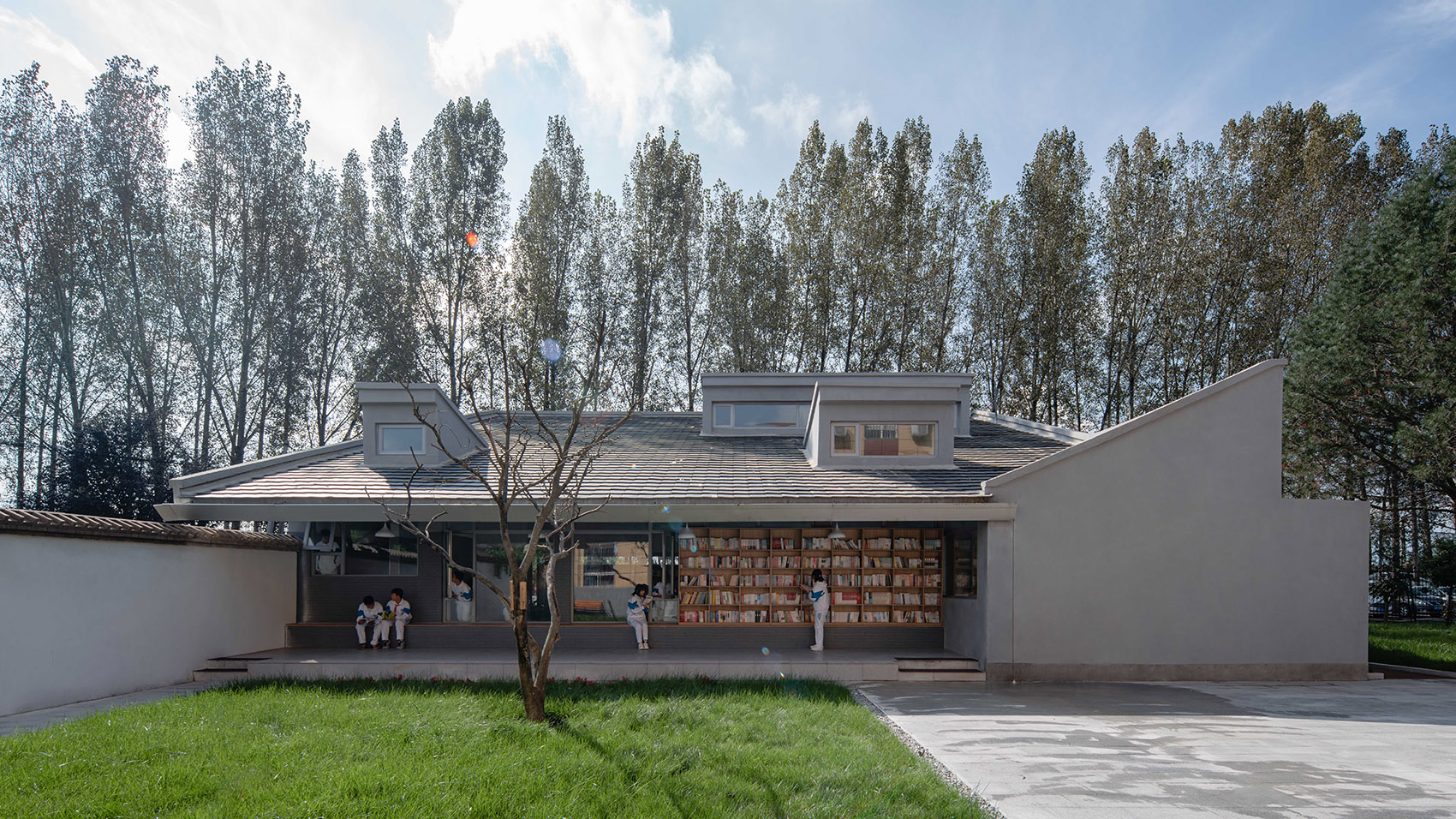 Qinfeng Library for Shaanxi Hope Project by Wall Architects of XAUAT ...