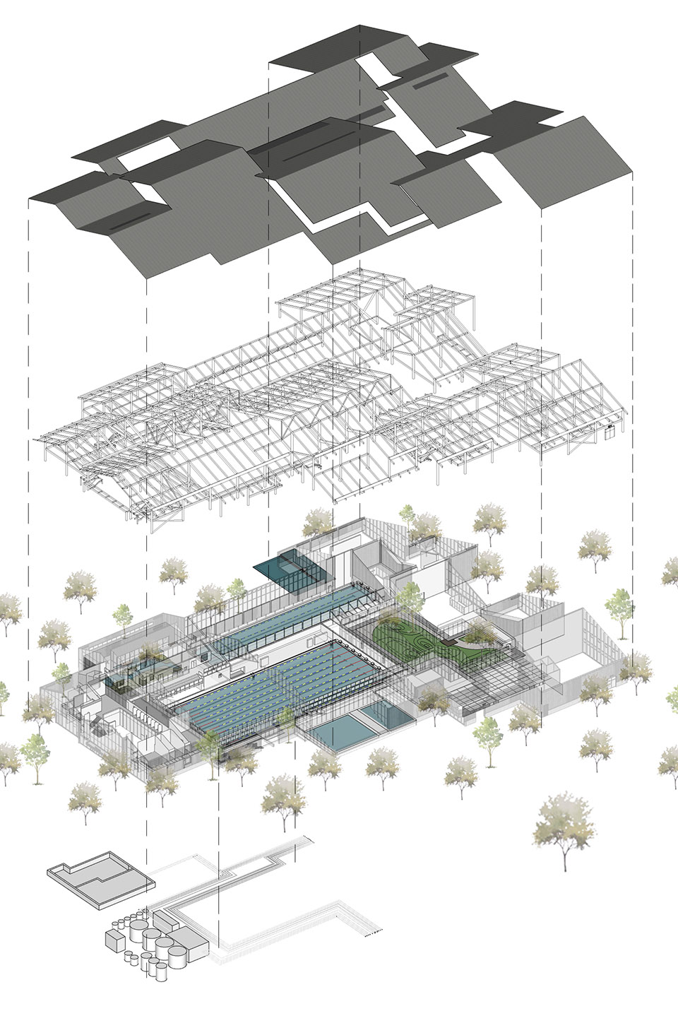Xiangfen Xingyuan Swimming Pool by Atelier Kai Architects - 谷德设计网