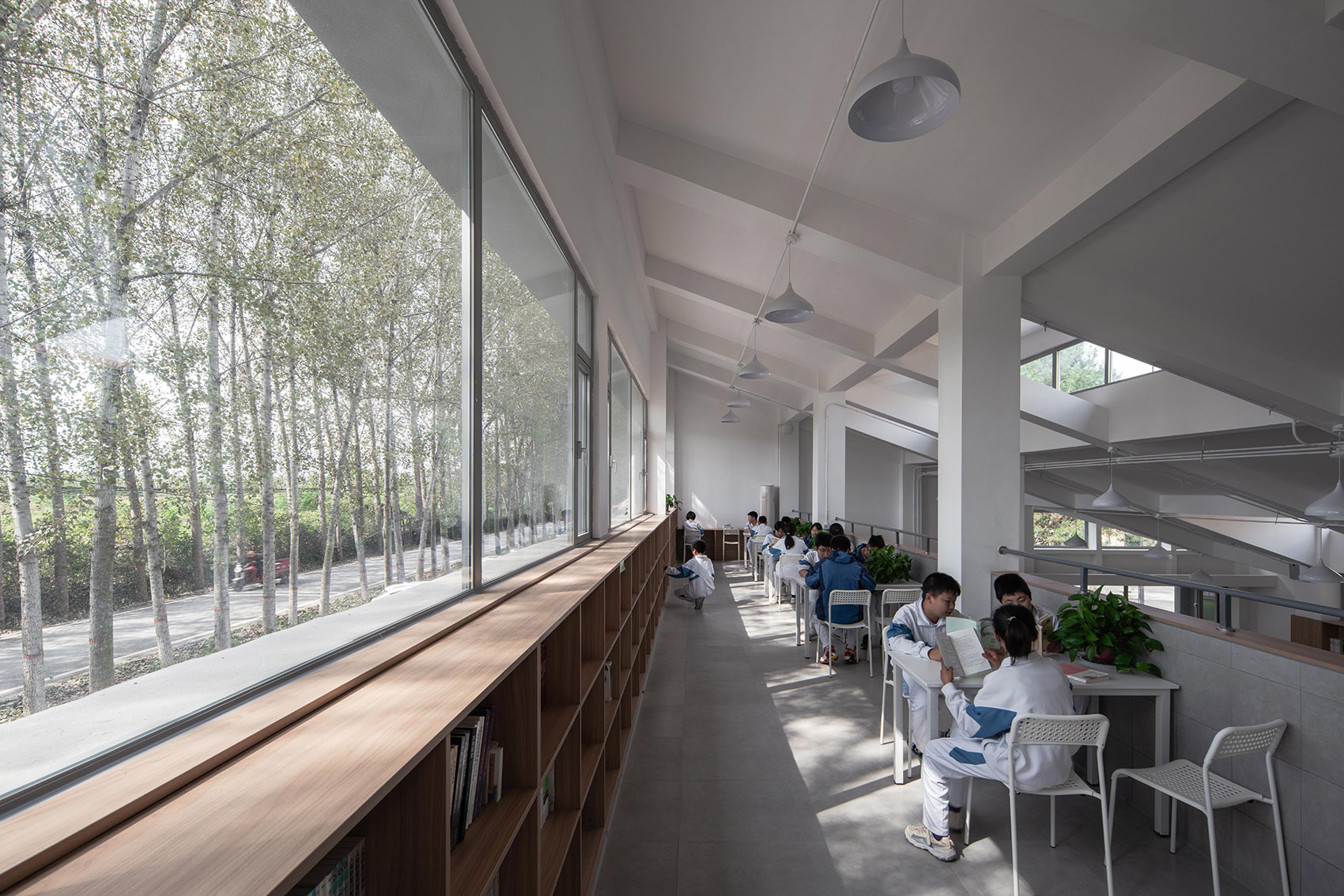 Qinfeng Library for Shaanxi Hope Project by Wall Architects of XAUAT - 谷德设计网
