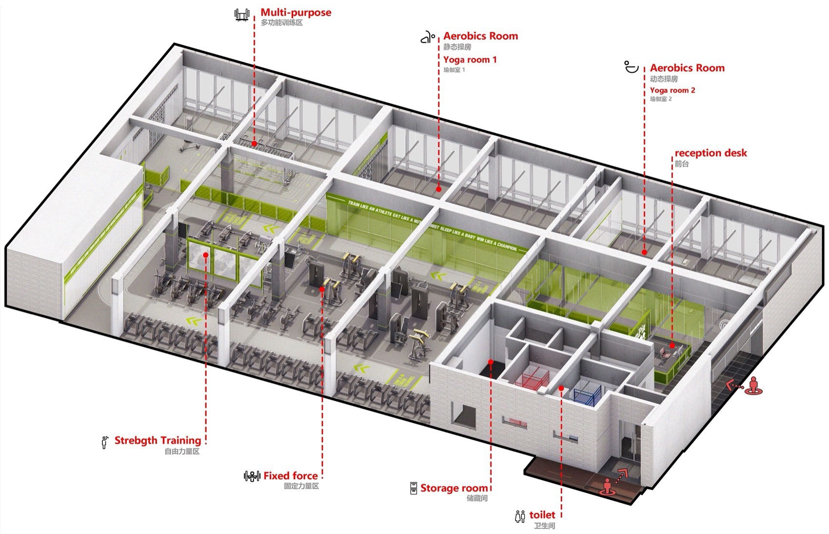 SunPig Fitness Space Design by DAGA Architects - 谷德设计网