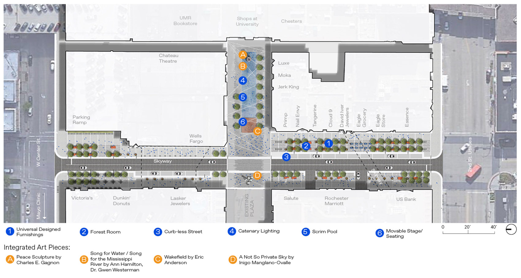 2023 ASLA URBAN DESIGN AWARD OF EXCELLENCE: Heart of the City: Art and ...