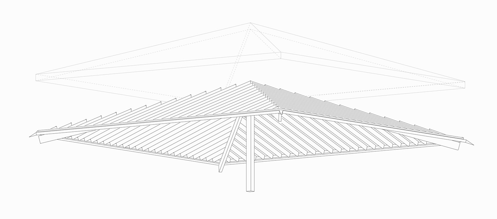 House with a pyramid roof by Charly Jolliet Architecte - 谷德设计网