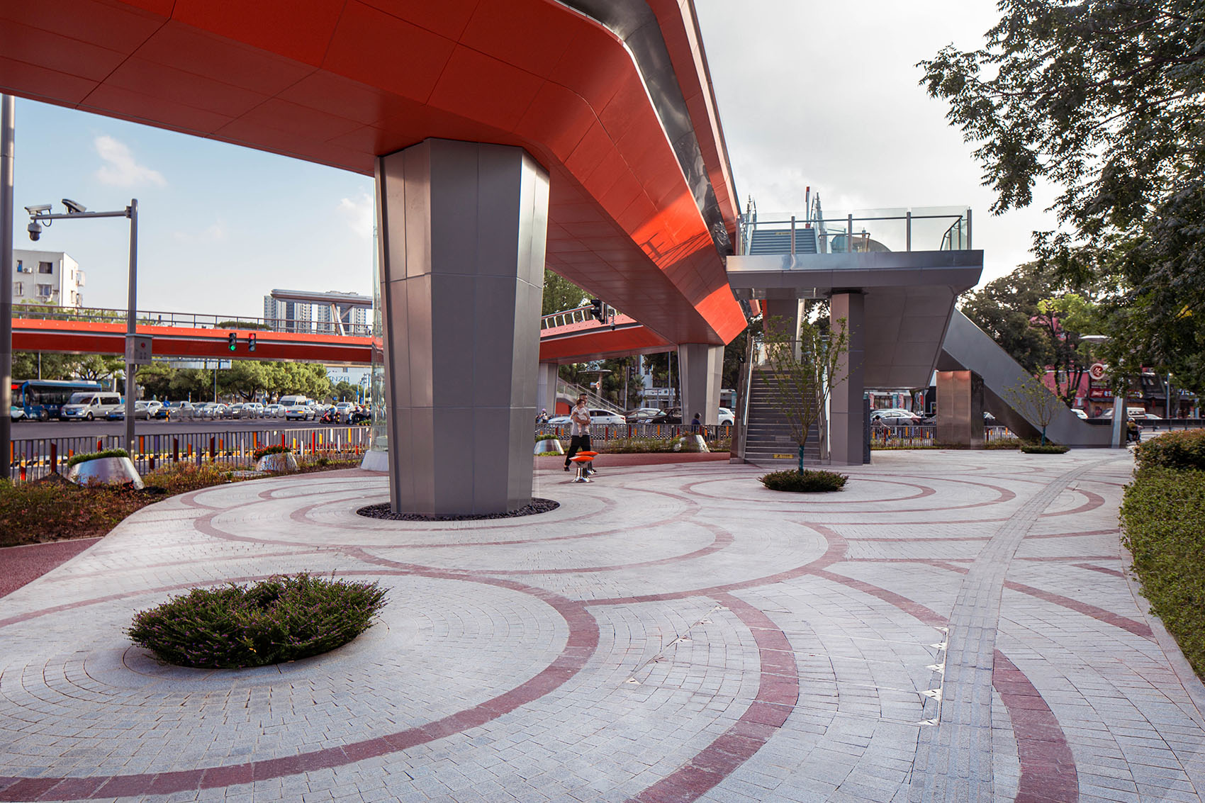 ”Floating Island” Xingning Road Pedestrian Overpass by Creationary City ...