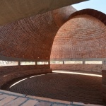 Twisted Brick Shell Concept Library by HCCH Studio - 谷德设计网