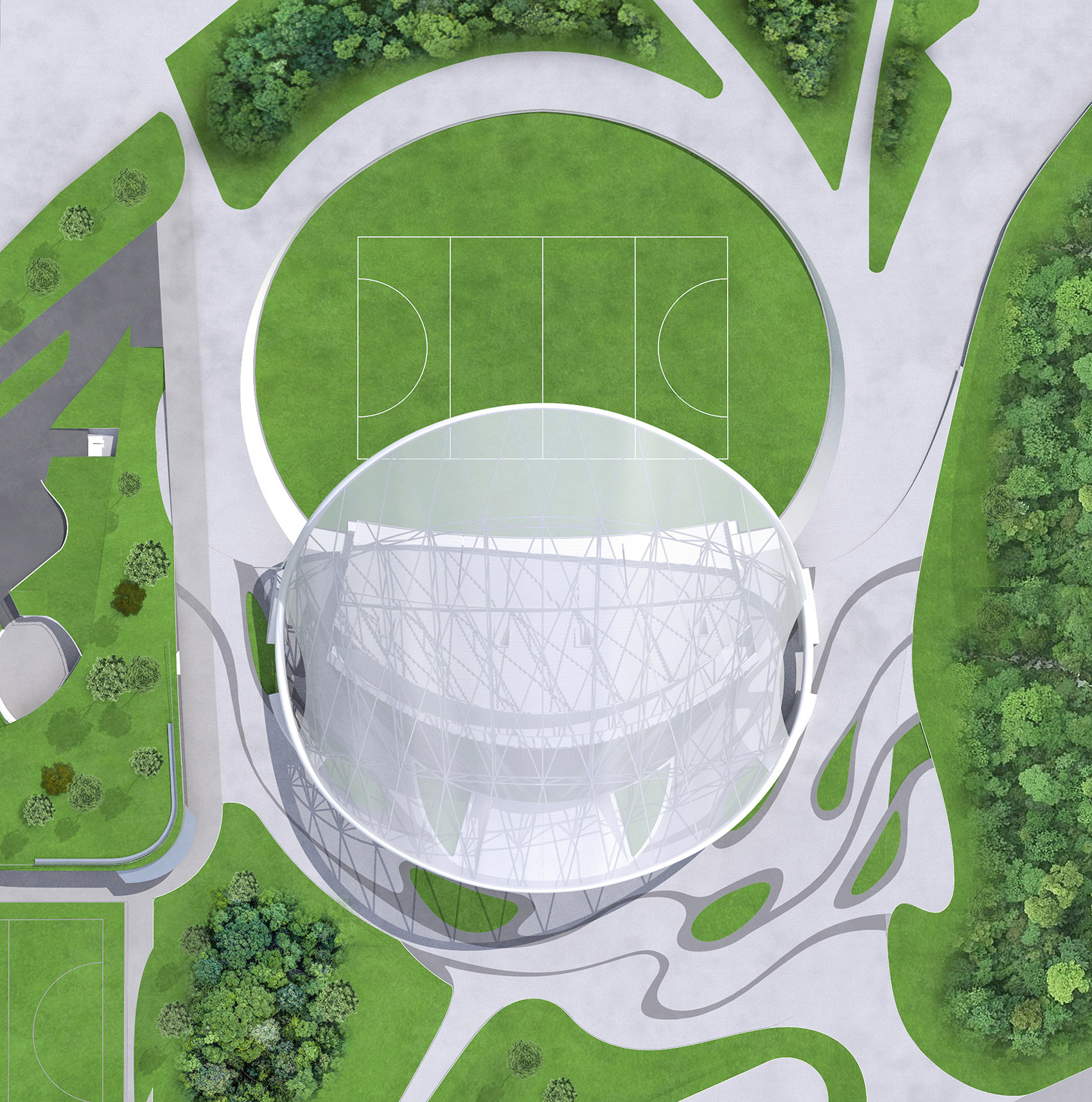 Field Hockey Stadium by Archi-Tectonics - 谷德设计网