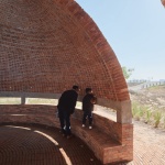 Twisted Brick Shell Concept Library by HCCH Studio - 谷德设计网