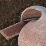 Twisted Brick Shell Concept Library by HCCH Studio - 谷德设计网