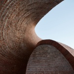 Twisted Brick Shell Concept Library by HCCH Studio - 谷德设计网