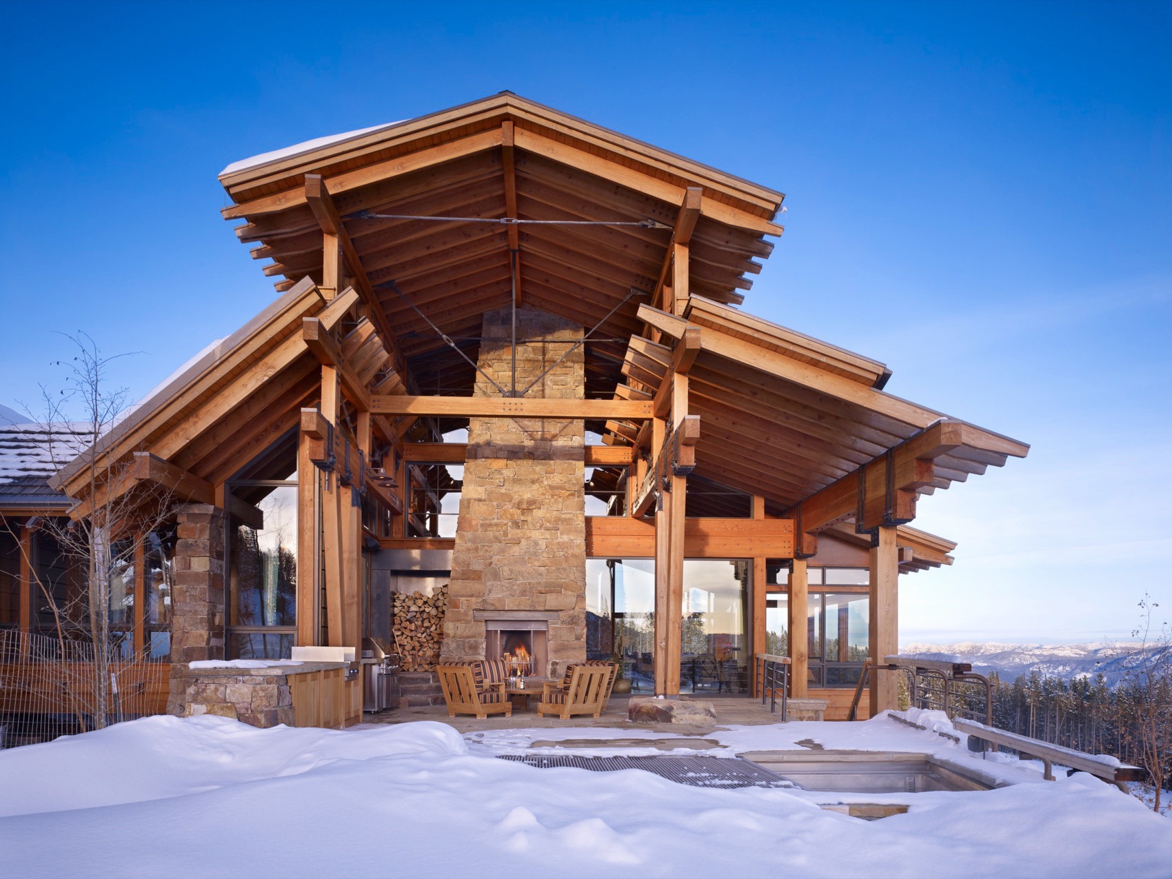 Big Sky by Kor Architects + Barbara Leland Interior Design - 谷德设计网