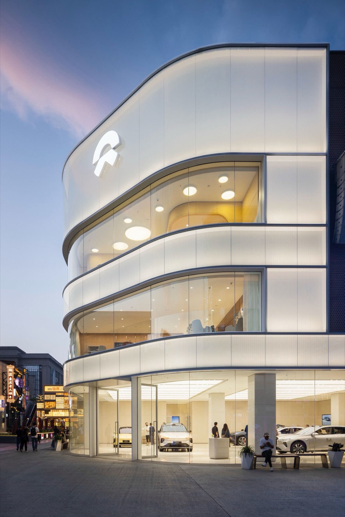 NIO House at Beijing Huaxi LIVE Wukesong by David Chipperfield ...