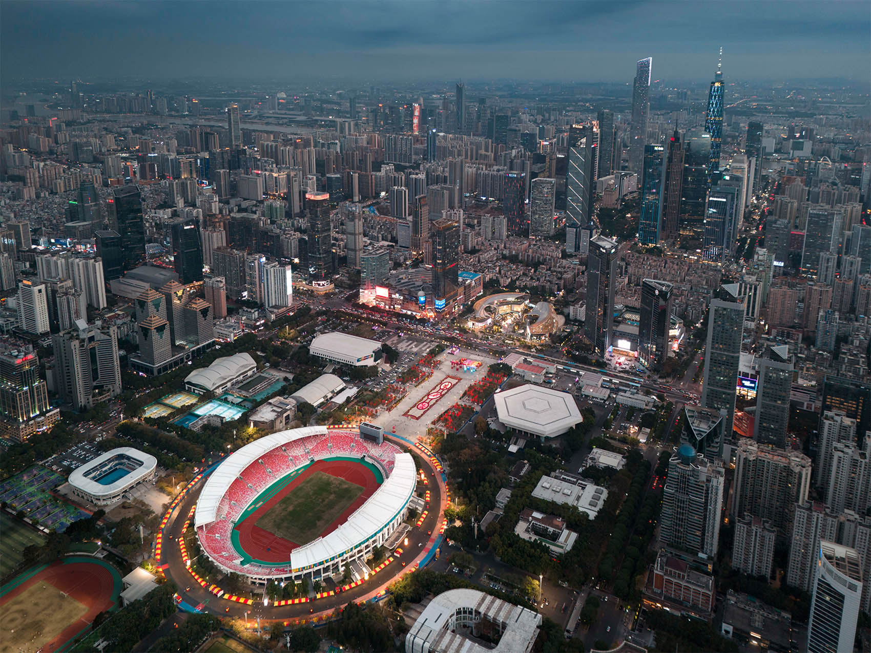 Planning and archway design of the 2024 Guangzhou Tianhe Stadium Flower ...