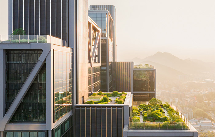 DJI Sky City Landscape Design by W&B Design - 谷德设计网