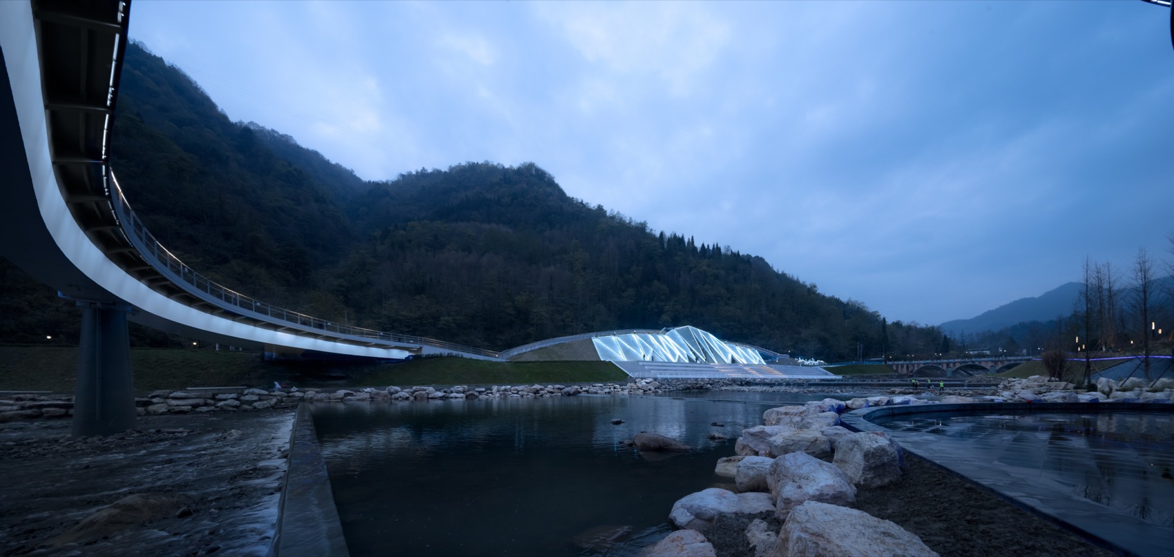 Bailu Town Open Air Concert Hall, China by CHENGDU ARCHITECTURAL DESIGN ...
