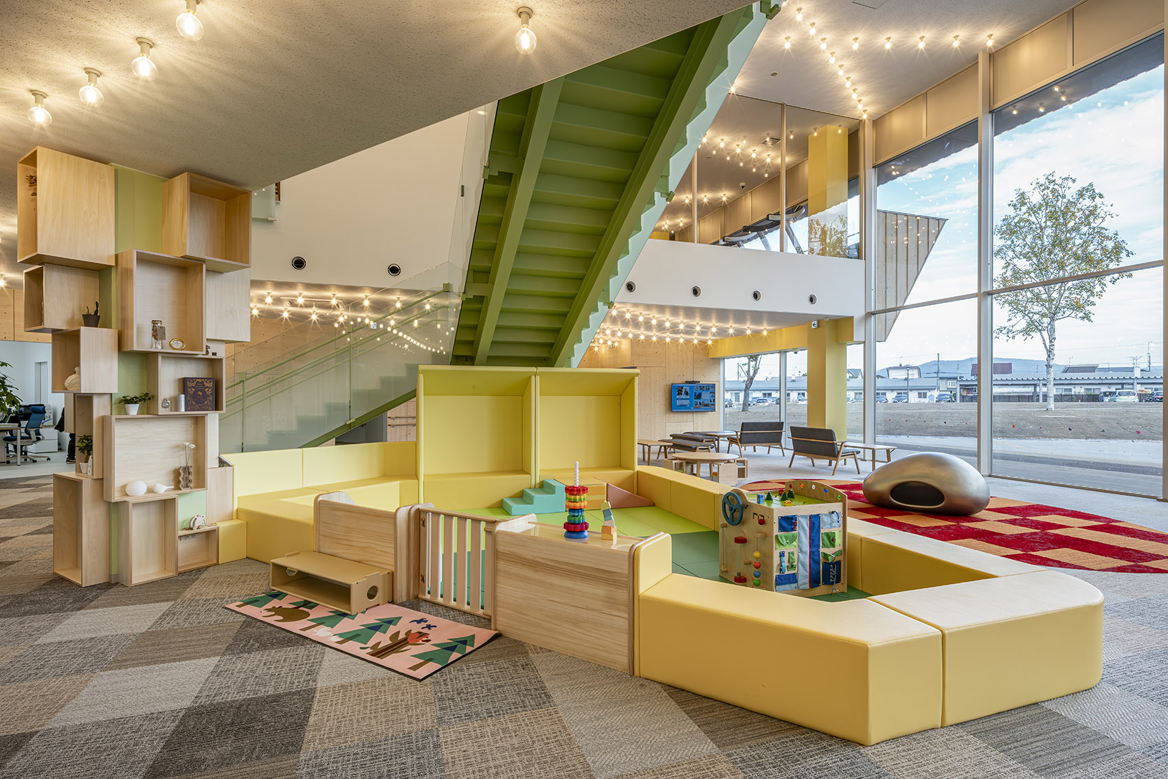 Higashikawa Town Community Plaza “SORAIRO” by Kengo Kuma and Associates ...