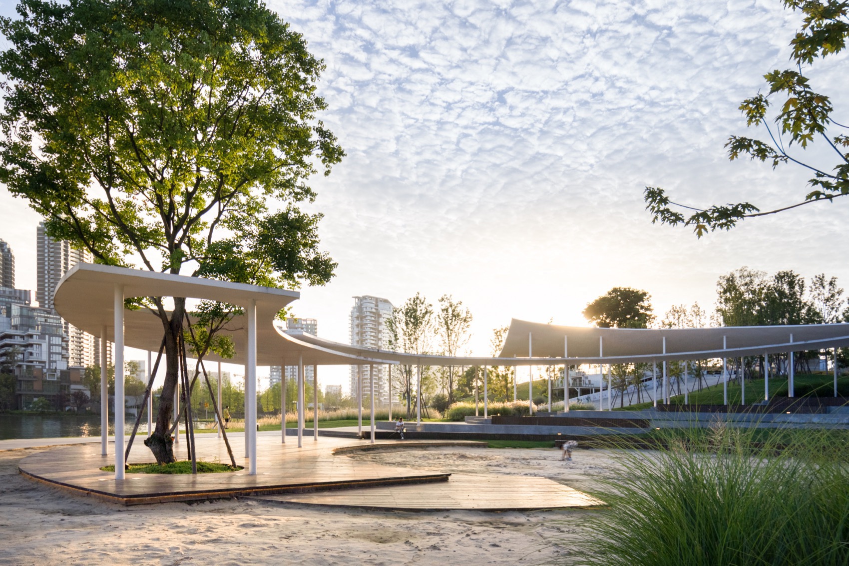 Entrance of Luxe Island Scenic Spot & Stable Art Center with Sand ...