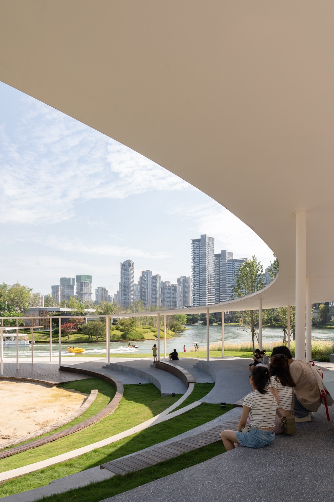 Entrance of Luxe Island Scenic Spot & Stable Art Center with Sand ...