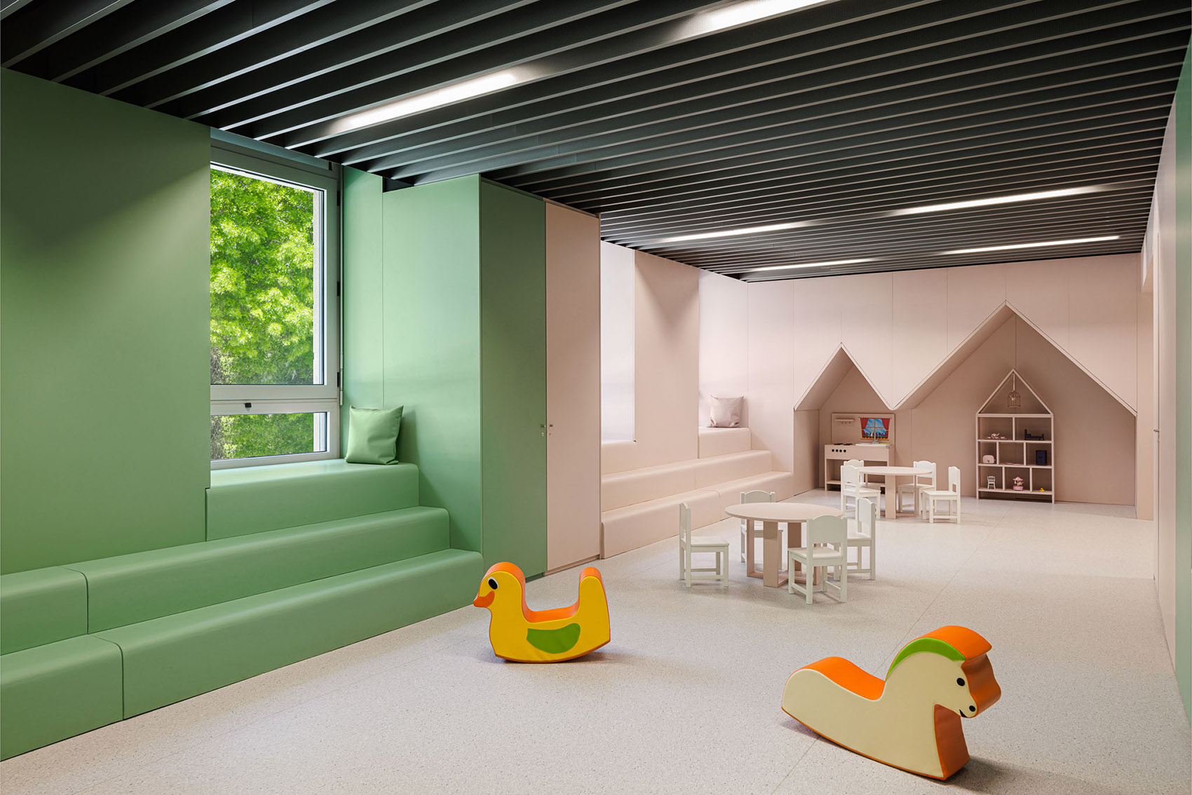 A colorful setting for the new Pediatric Ward of Hospital São João by ...