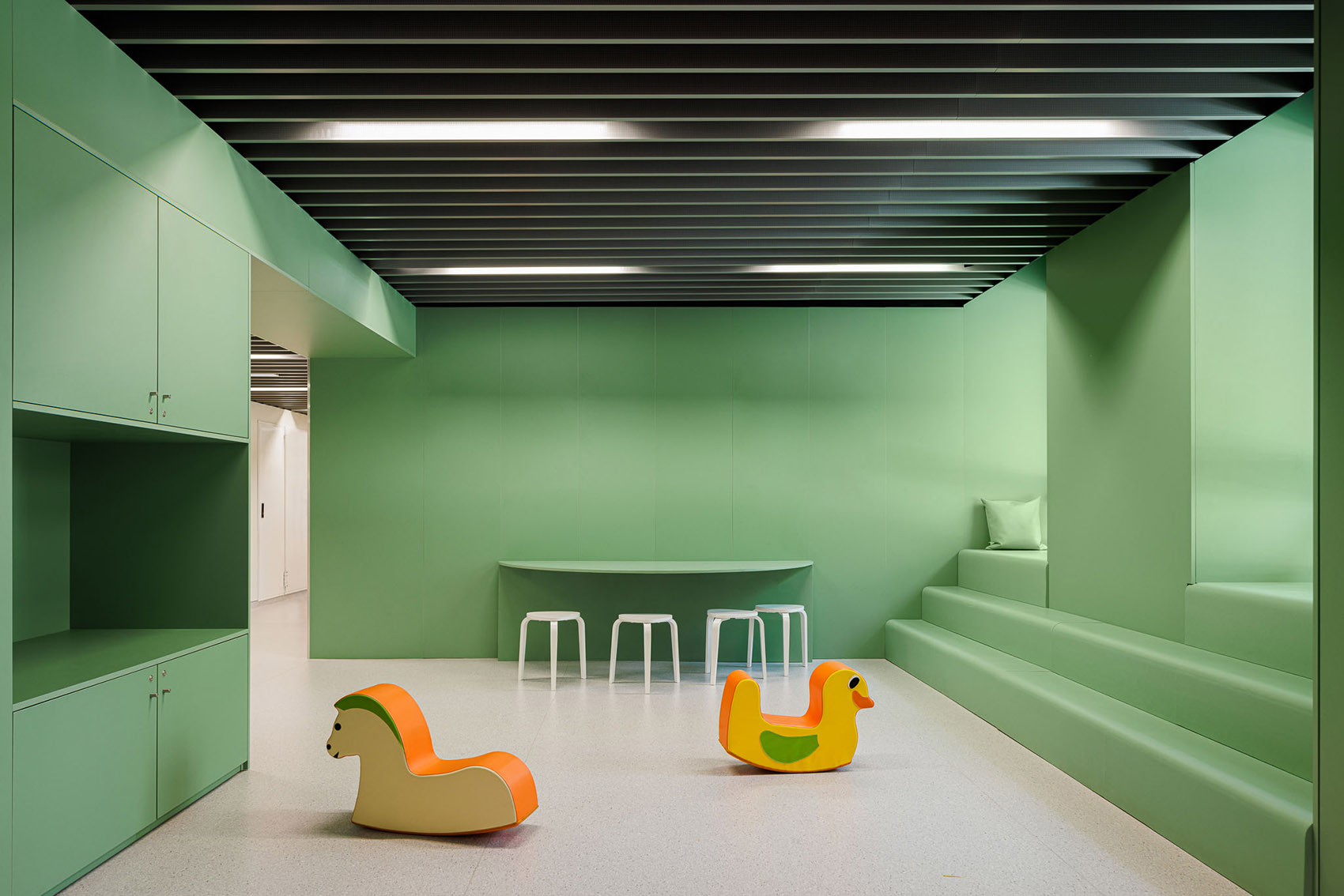 A colorful setting for the new Pediatric Ward of Hospital São João by ...