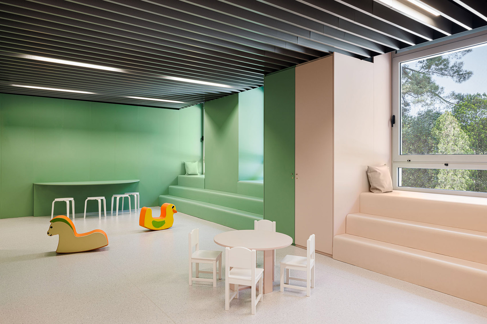 A colorful setting for the new Pediatric Ward of Hospital São João by ...