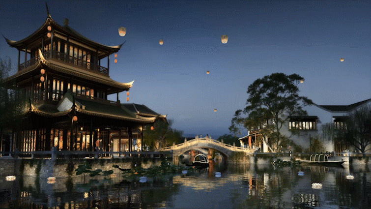 Chashan Pu water street, China by 9M Design - 谷德设计网