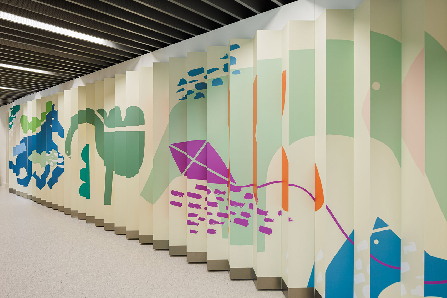 A colorful setting for the new Pediatric Ward of Hospital São João by ...