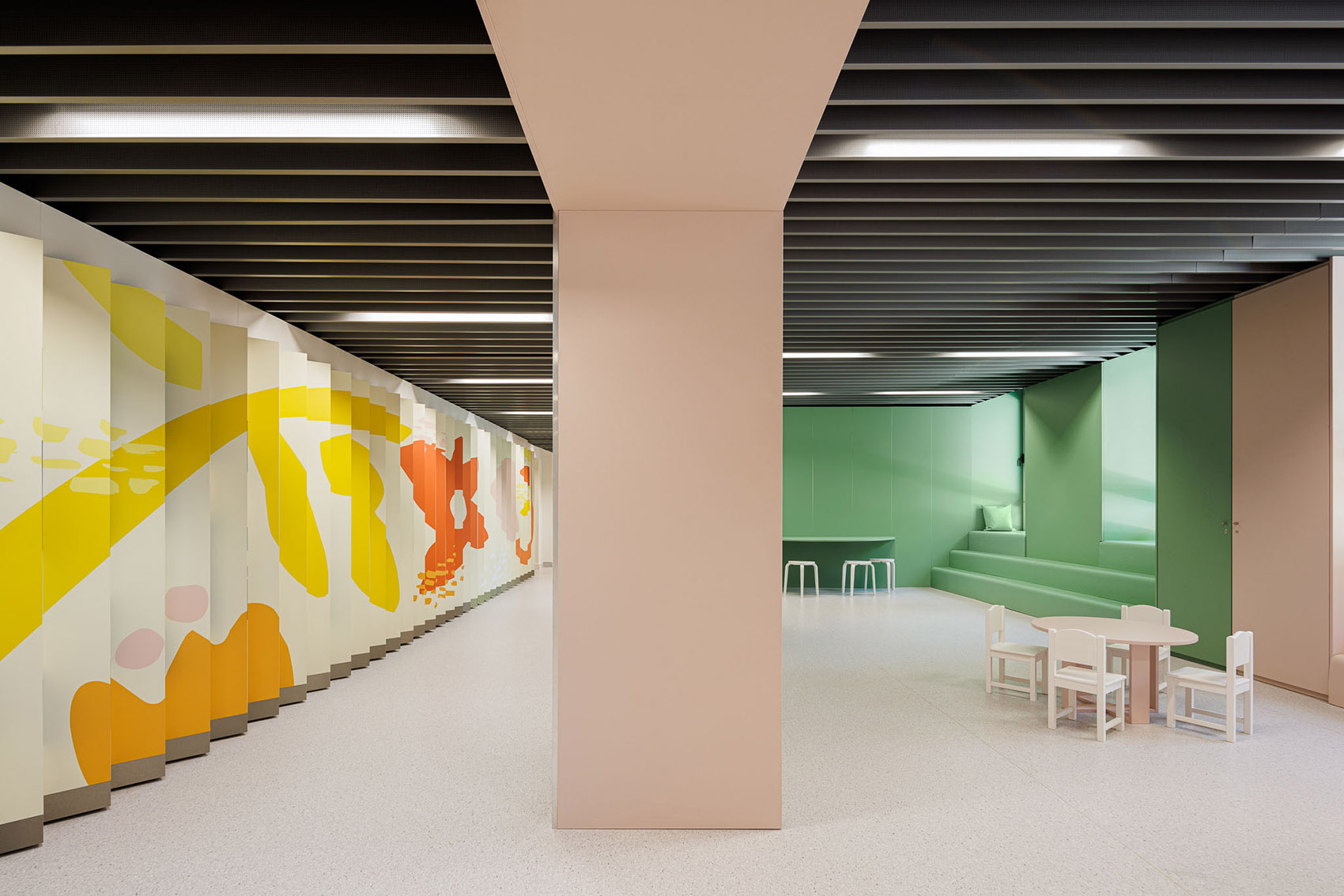 A colorful setting for the new Pediatric Ward of Hospital São João by ...