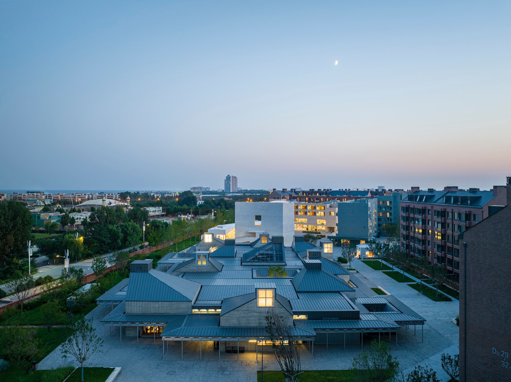 Marketplace of North Coast Aranya, Changli, Qinhuangdao by Atelier Z+ ...
