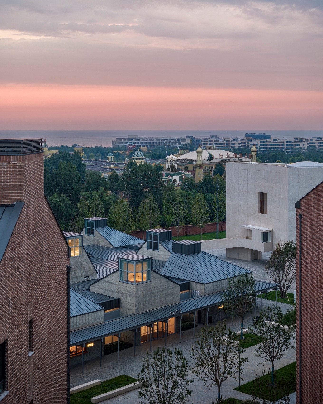 Marketplace of North Coast Aranya, Changli, Qinhuangdao by Atelier Z+ ...