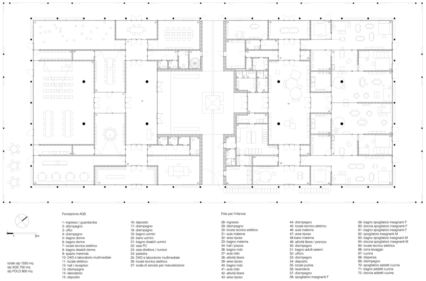Inclusive education center in Parma by Enrico Molteni Architecture - 谷德设计网