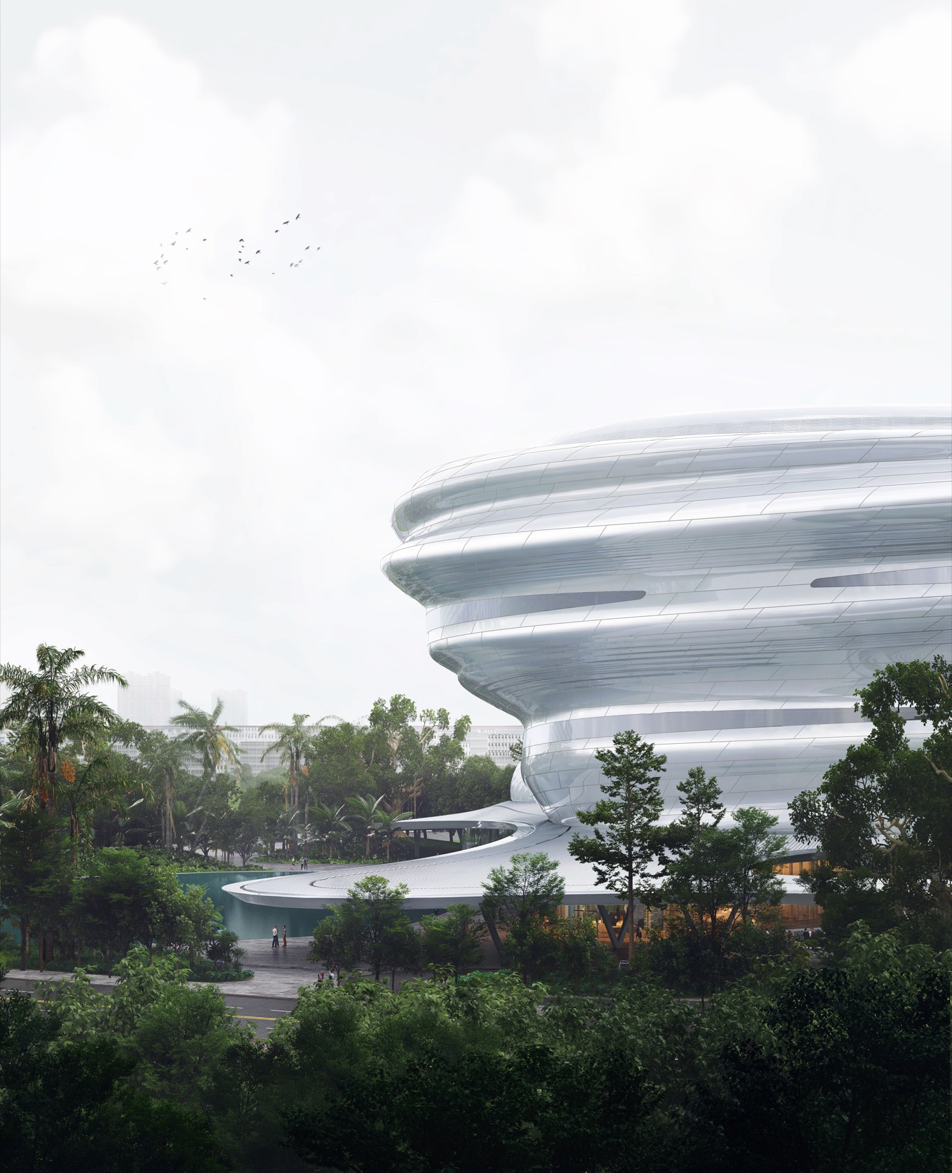 Hainan Science Museum designed by MAD Completes Main Structure ...