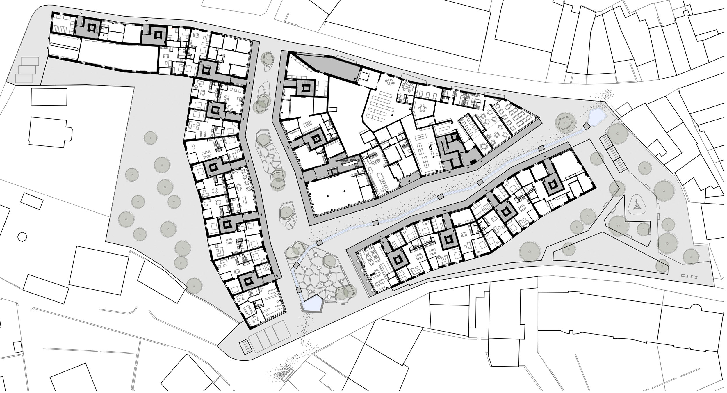 Clos du bourg, Aigle Urban Renovation by Lemanarc SA - 谷德设计网