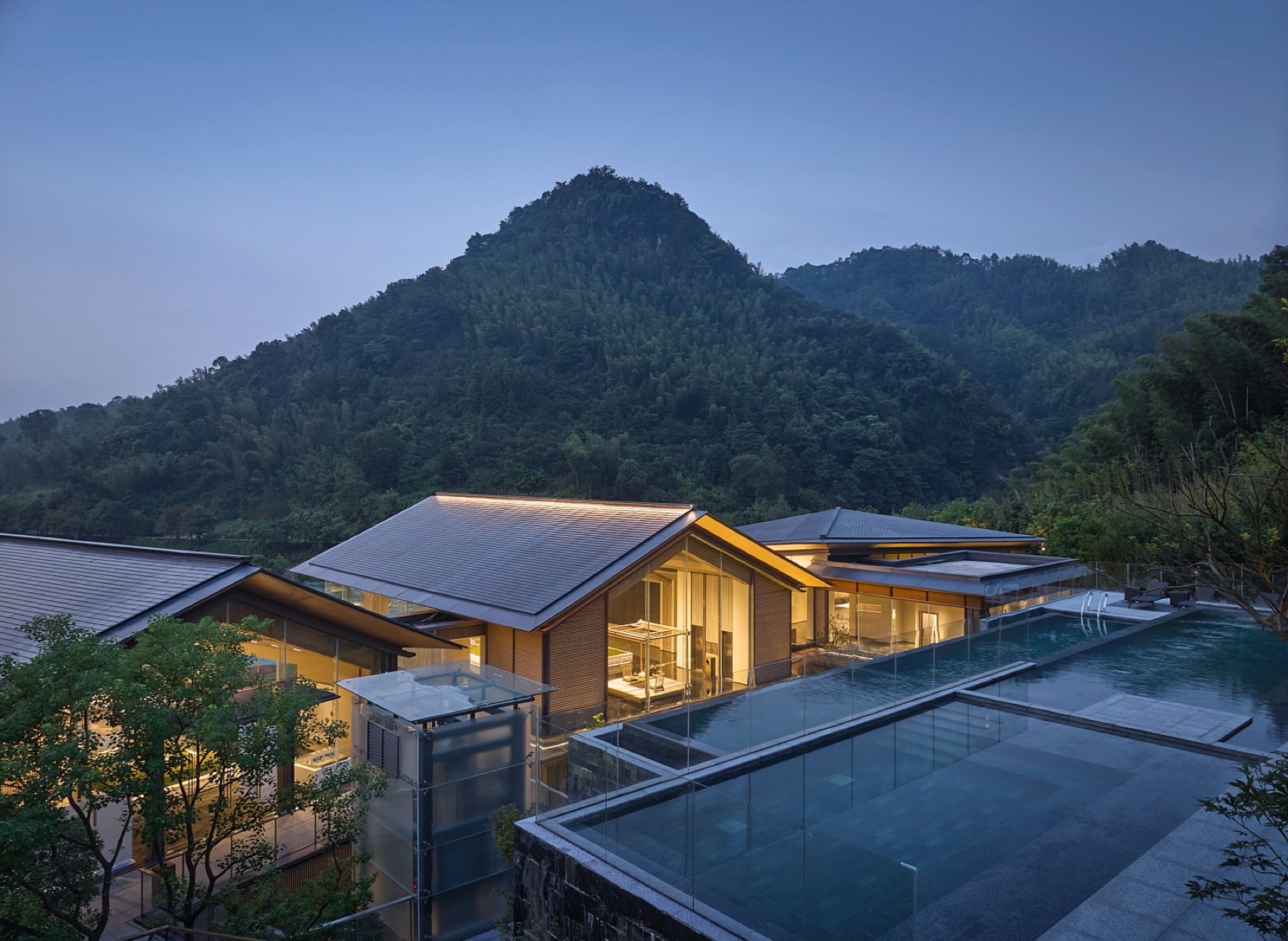 MingYueChuan·Infully Yunsu Hot spring Hotel by M.A.O.（Masters’Architectural Office） - 谷德设计网