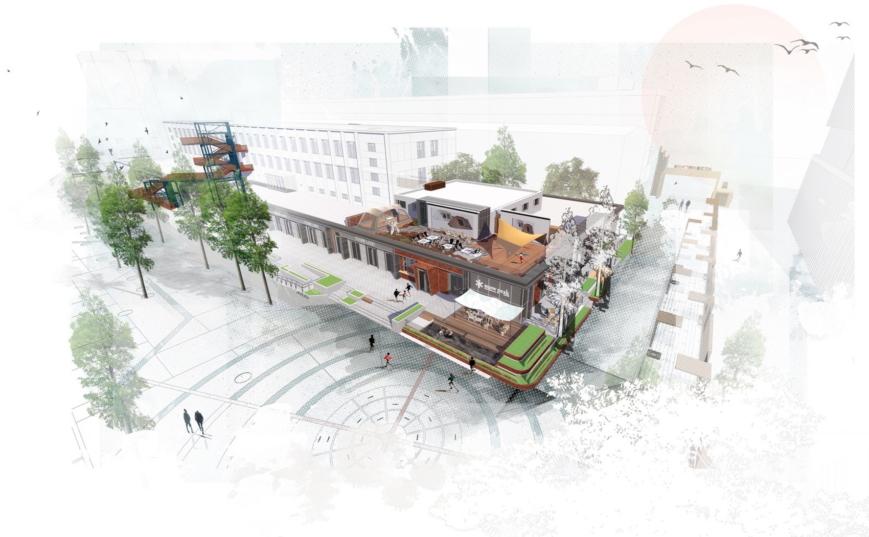 Snow Peak Beijing Zhongguancun Flagship Store by Hongshi Design - 谷德设计网