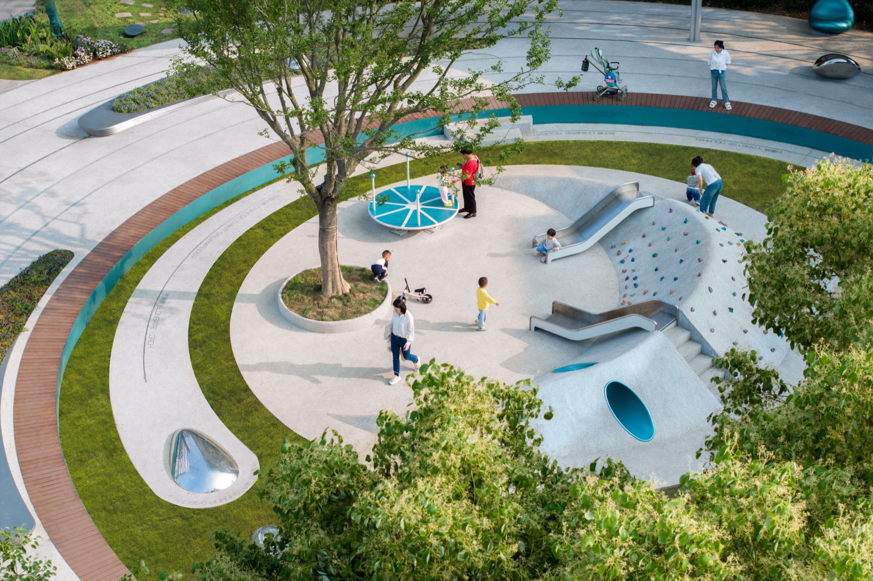 Rotating Water Drop Park by HID Landscape Architecture - 谷德设计网