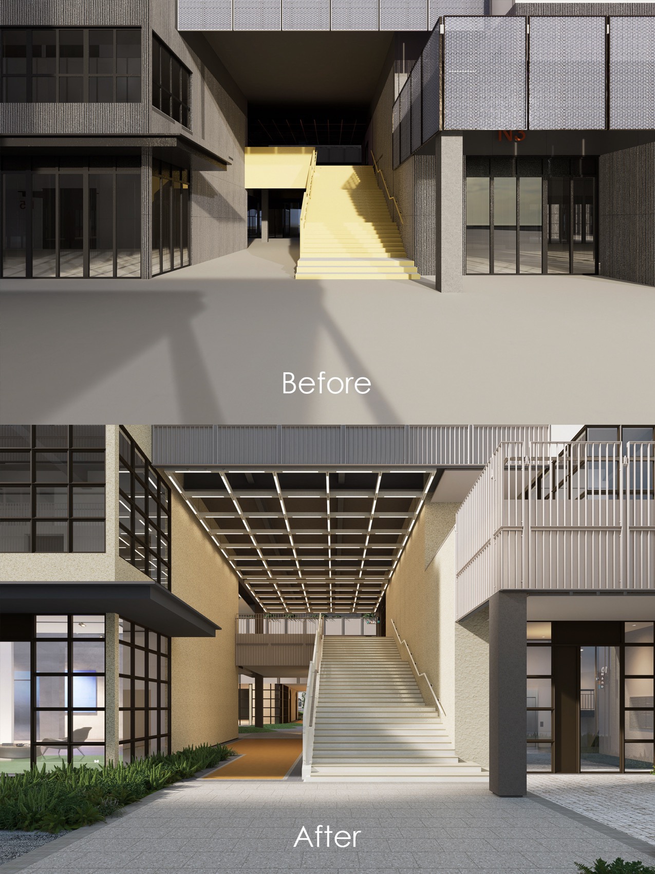 Columbia Circle Phase II Architectural Refinement, Gray Space, Interior ...