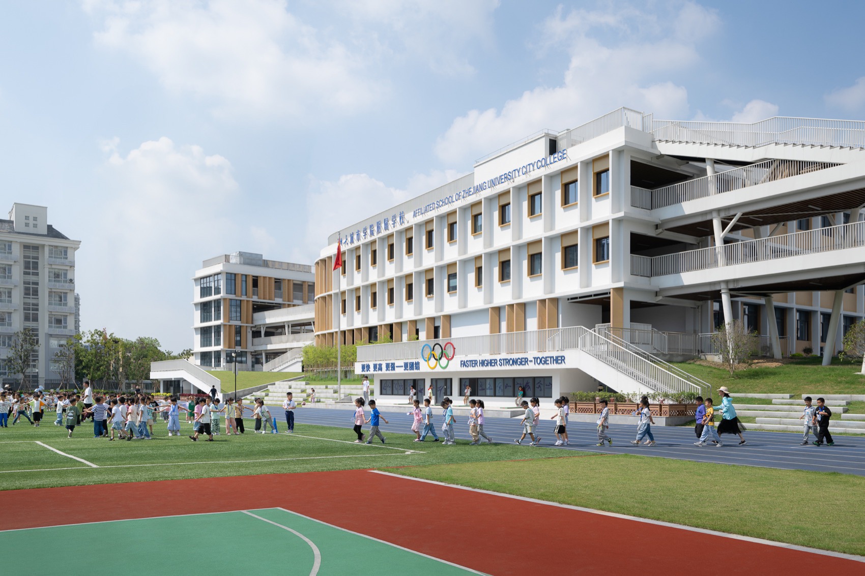 The Primary School of Hangzhou Shangtang Unit by UAD - 谷德设计网