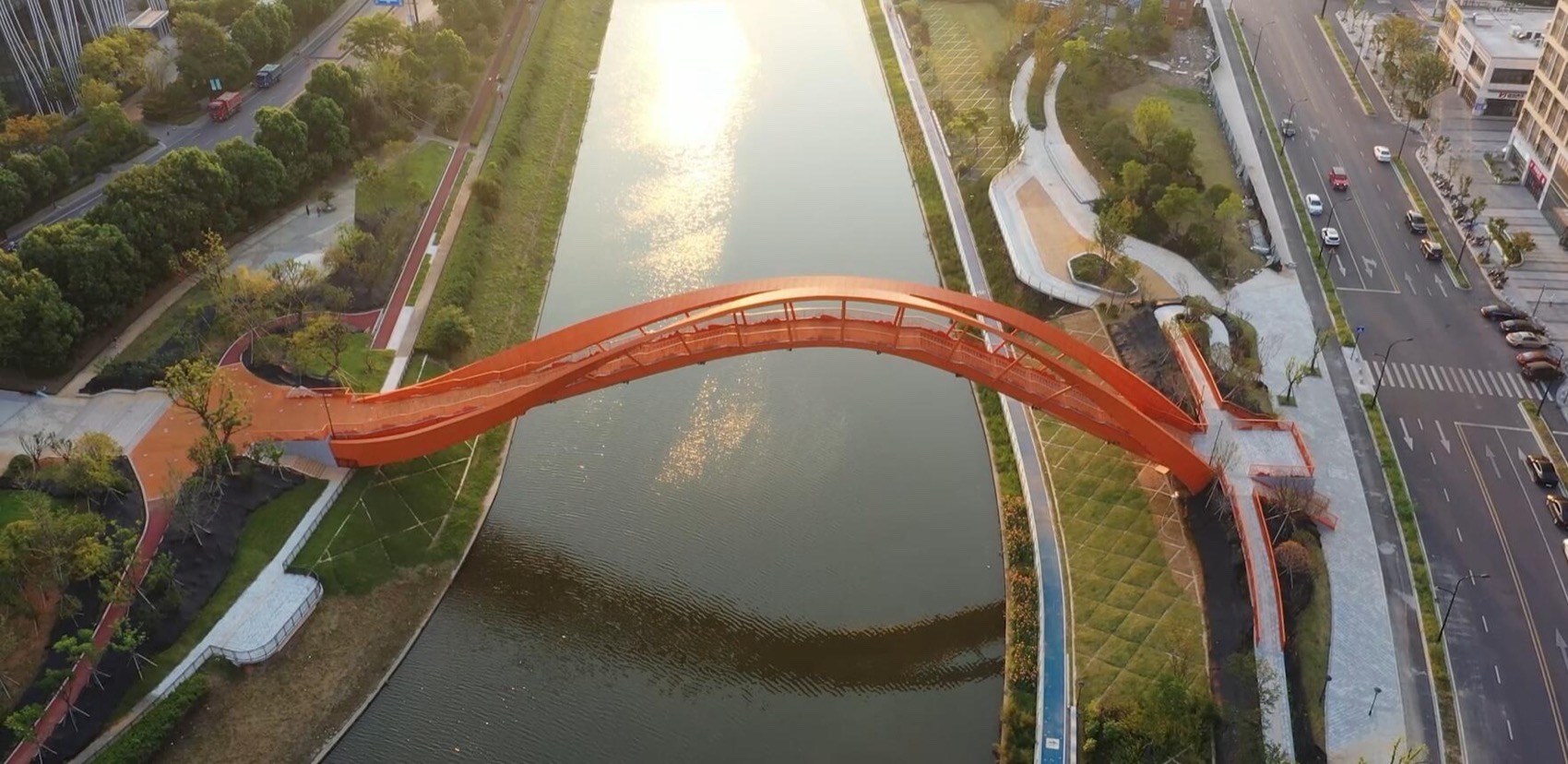 South Tiaoxi Landscape Corridor Bridge Design by POWERCHINA HUADONG ...