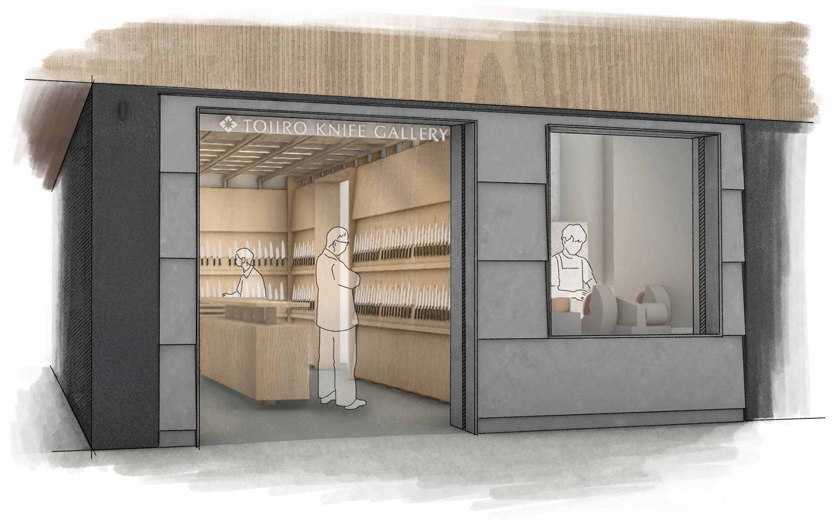 Tojiro Knife Gallery Osaka by KATATA YOSHIHITO DESIGN - 谷德设计网