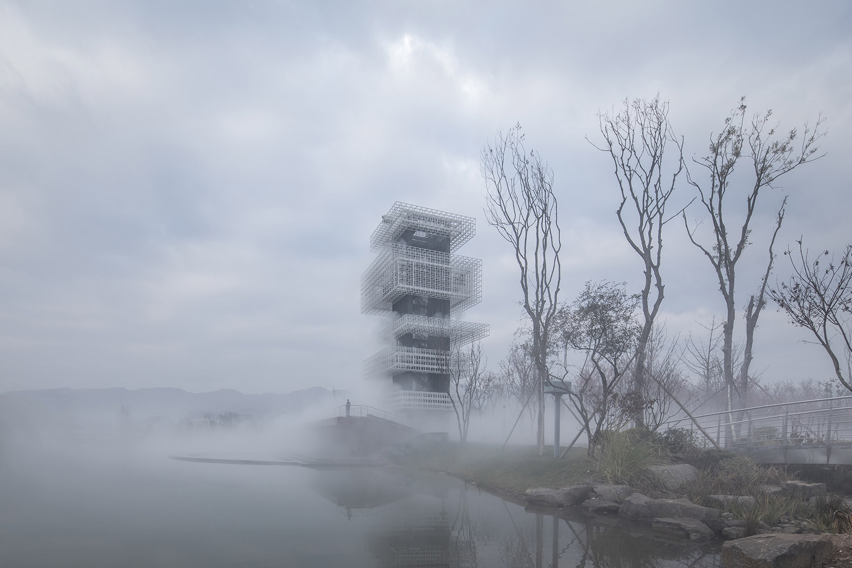 Youdian River Park System in Core Town Area by yǒu Landscape - 谷德设计网