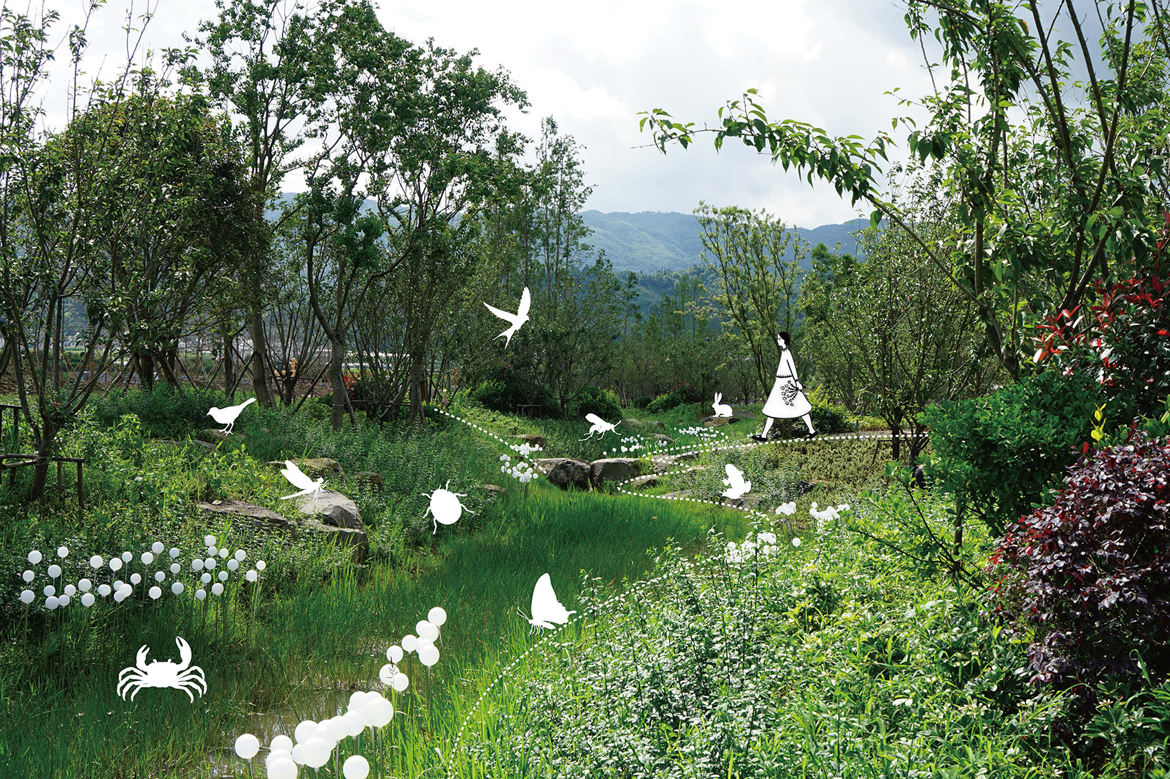 Youdian River Park System in Core Town Area by yǒu Landscape - 谷德设计网
