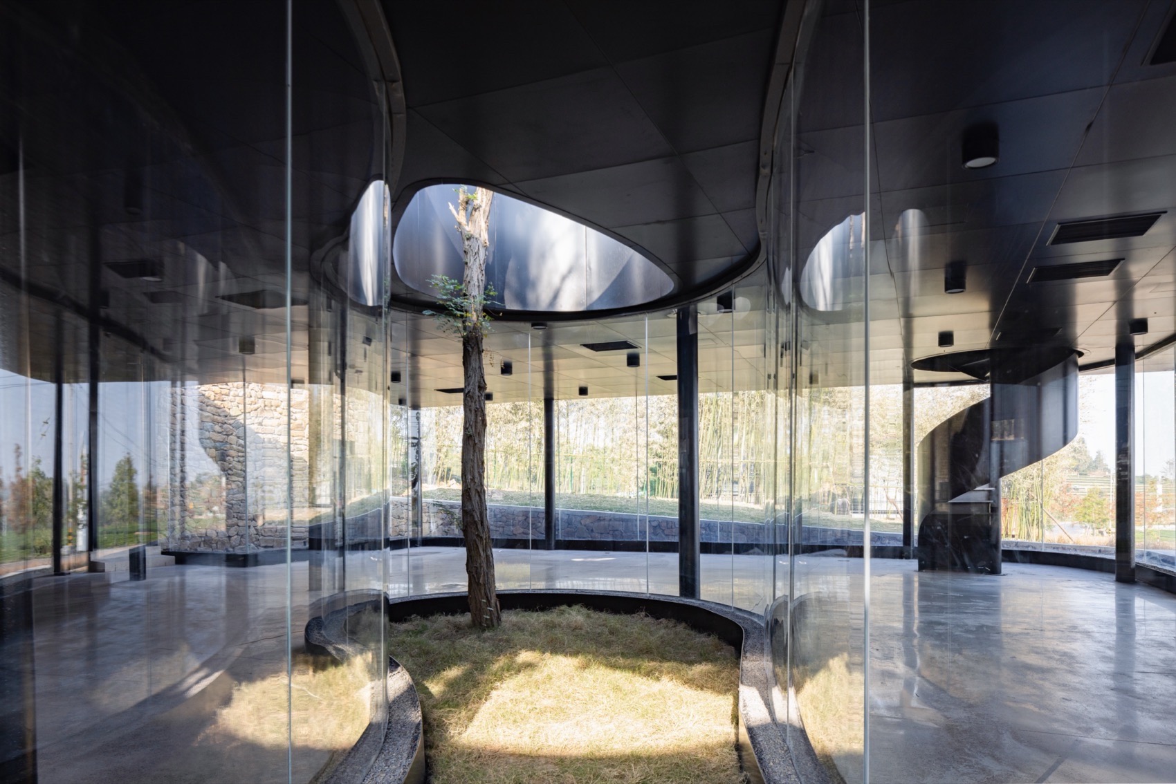 Chaoyuan Mount. village lobby by Kong Xiangwei Studio - 谷德设计网