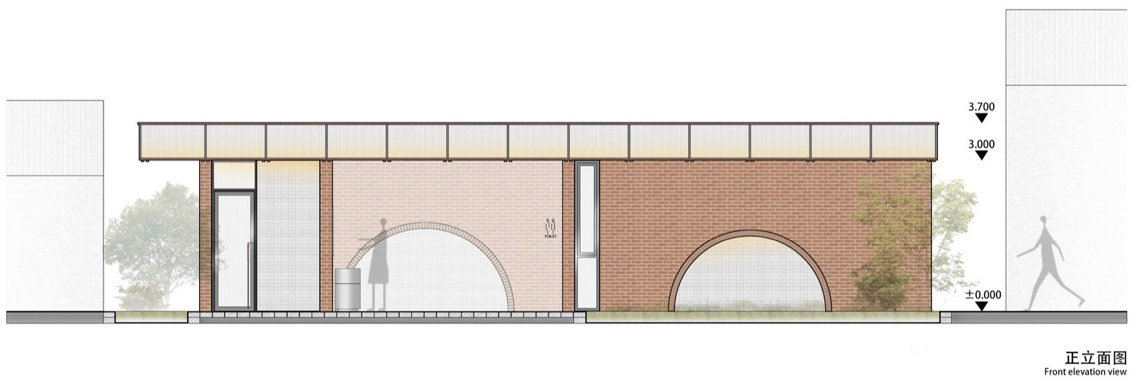 Red Brick Public Toilet on Liuba Old Street by Shulin Architecture - 谷德设计网