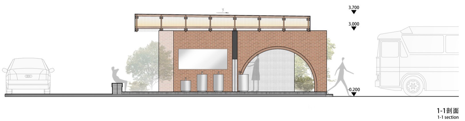 Red Brick Public Toilet on Liuba Old Street by Shulin Architecture - 谷德设计网